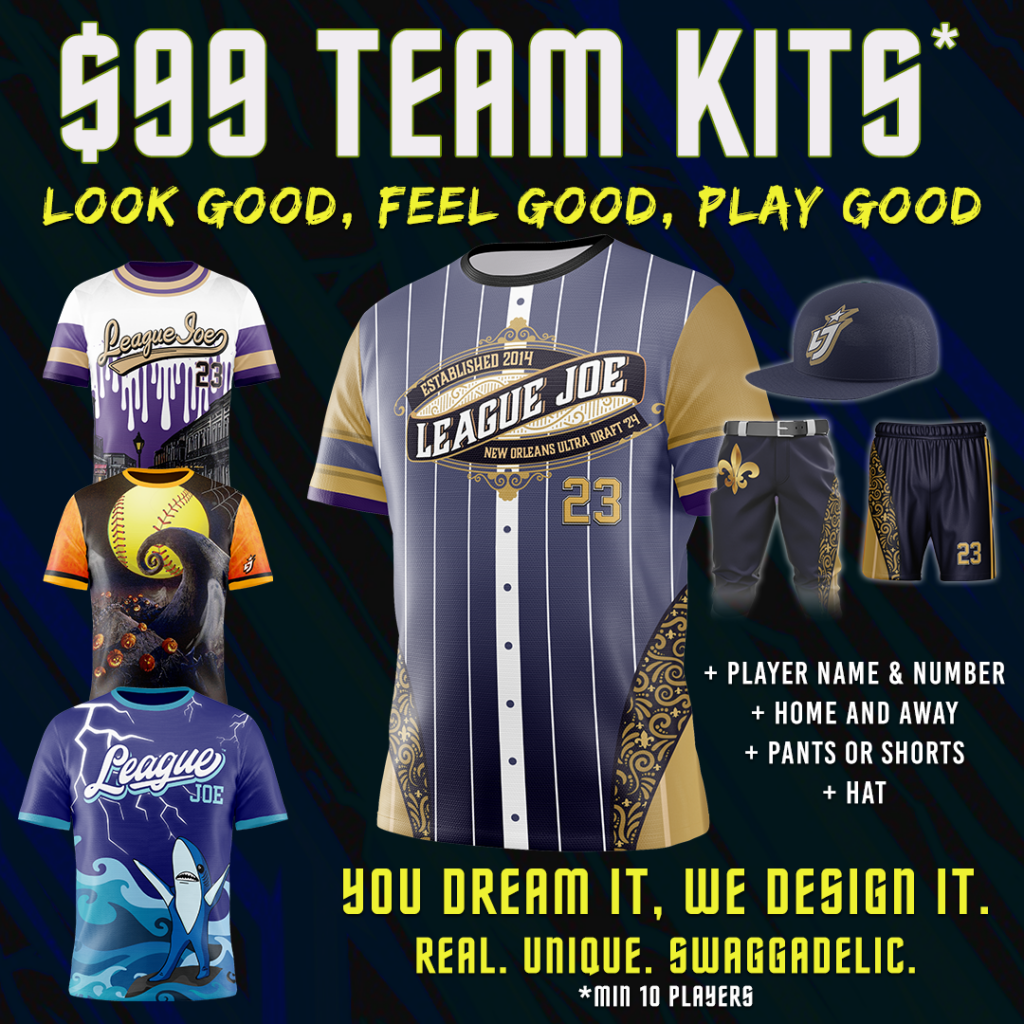 Team Packages - Sublimated Jerseys, Shorts, Hats - League Joe